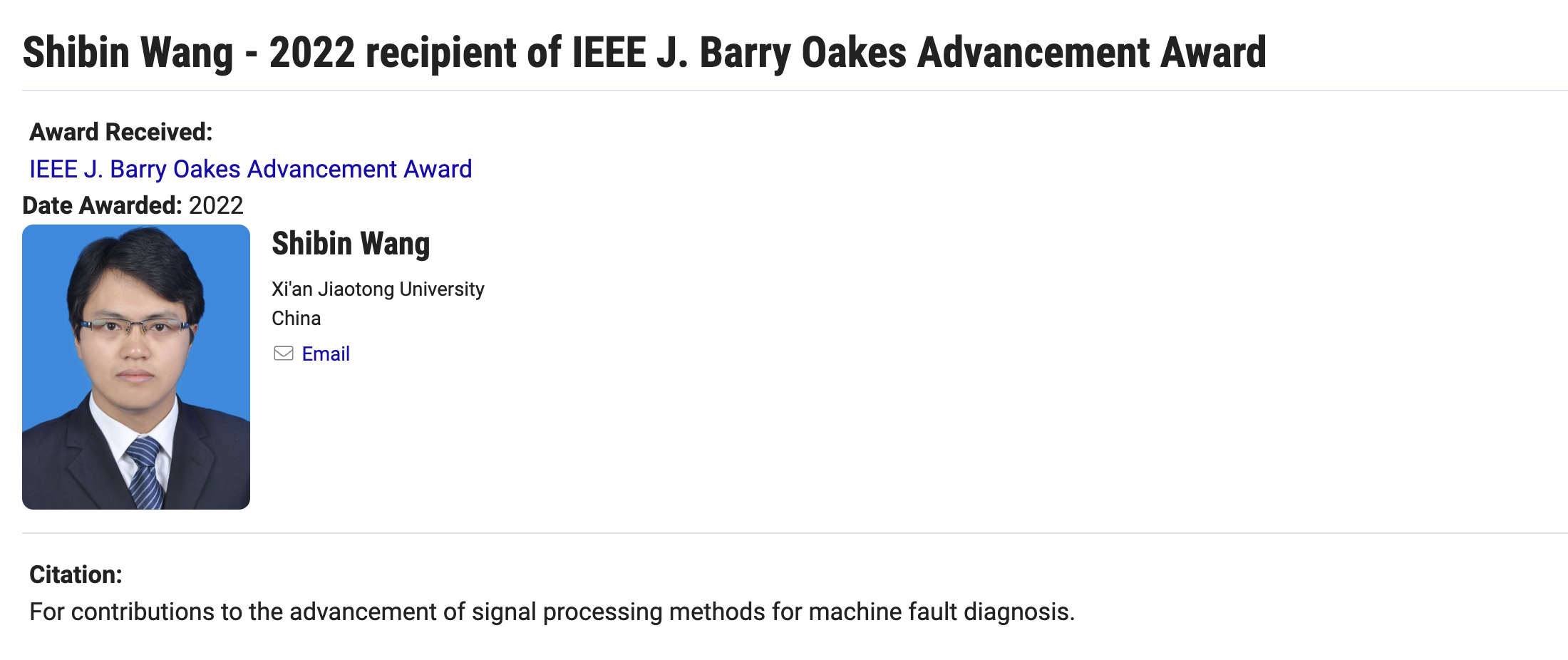 西安交大3位教师获IEEE仪器与测量学会奖励-西安交通大学新闻网